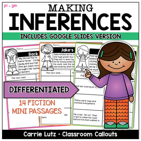 1st Grade Reading Comprehension Making Inferences Worksheets Inferring Passages Made By Teachers