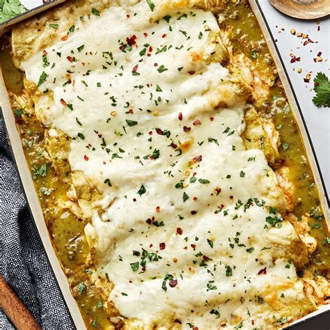 Green Enchiladas New Mexico Green Chile Stacked Chicken Enchilada