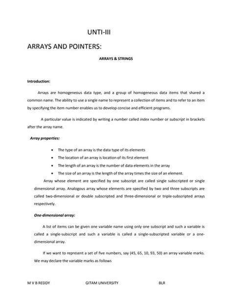 Arrays And Function Basic C Programming Notes Pdf Arrays And Function Basic C Programming Notes Pdf