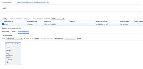 Solved Goods And Activity Confirmations Document Flows SAP Community