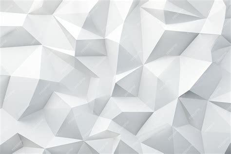 A White And Grey Abstract Background With A White Geometric Pattern Premium Ai Generated Image