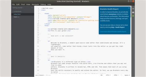 mejores editores de código para html css y javascript en linux