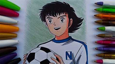 How To Draw Captain Tsubasa رسم الكابتن ماجد Youtube
