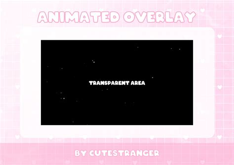 Aesthetic Particle Twitch Overlay Stream Graphics Cute Streamer