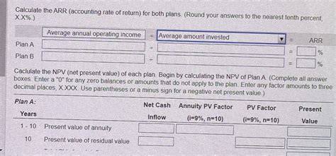 Solved Caclulate The Npv Net Present Value Of Each Plan