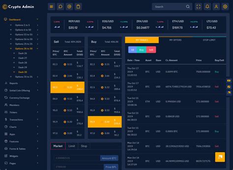 Powerful Cryptocurrency Dashboards Ui Framework Crypto Admin