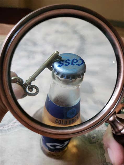 쉐브론 패턴 베지터블가죽 오프너 키링 23s Col 아이디어스