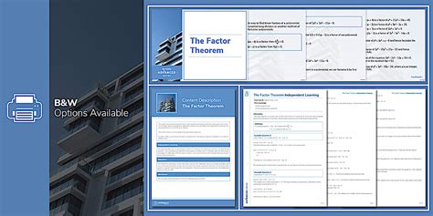👉 The Factor Theorem Resource Pack A Level Maths Beyond