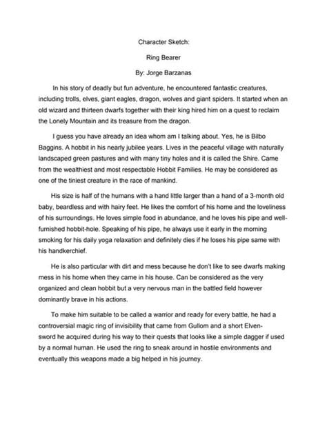 The Hobbit Questions And Answers Chapter 1 Docx Fantasy Genres