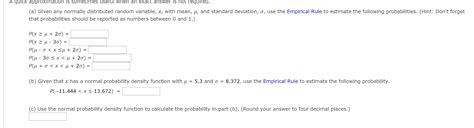 Solved A Quick Approximation Is Sometimes Useful When An