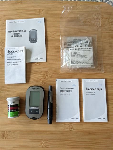 Accu Chek Glucometer Kit 50 Softclix Lancets Health And Nutrition Health Monitors And Weighing