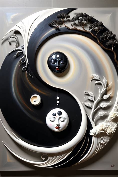 Yin And Yang Inspired Art Image Created By Freddie G Tensorart