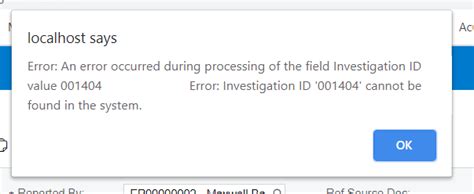 Acumatica Getting Error While Deleting The Record In The Investigation Screen Stack Overflow