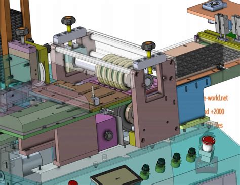 Industrial 3d Model Two Directions Panel Cutting Machine Machine World