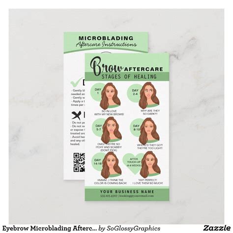 Eyebrow Microblading Aftercare Instructions Busine Microblading