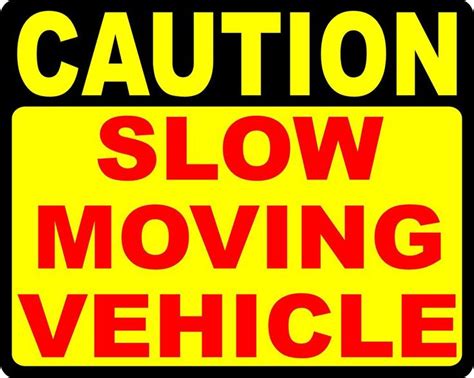 Caution Slow Moving Vehicle Decal Multi Pack