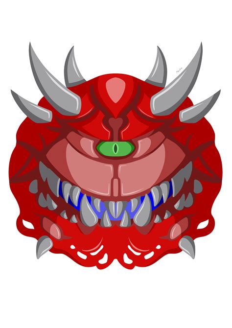 Classic Doom Cacodemon Fanart Doom Classic Doom Cacodemon Fanart Doom