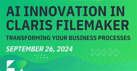 Db Services On Linkedin Webinar Ai Innovation In Claris Filemaker