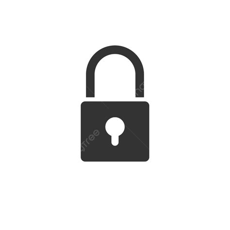 Lock Icon With Reflection On White Background Background Vector Password Vector Background