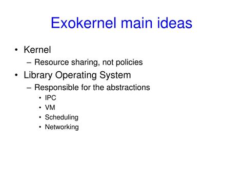 Ppt Extensible Kernels Exokernel And Spin Powerpoint Presentation