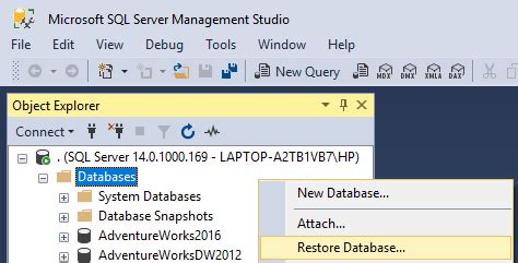 How To Convert SQL BAK File To MDF
