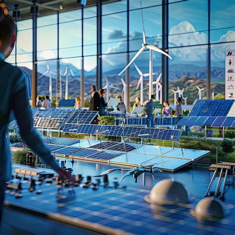 renewable energy workshop ai generative premium ai generated image