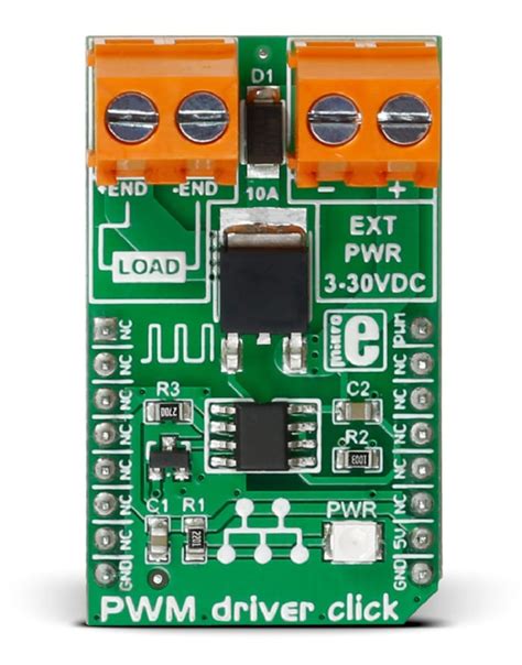 Mikroe 2272 Mikroelektronika Mikroelektronika Pwm Driver Click Motor Controller For Dmp3010lk3
