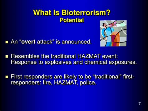 Ppt Preparing For And Responding To Bioterrorism Information For The Public Health Workforce