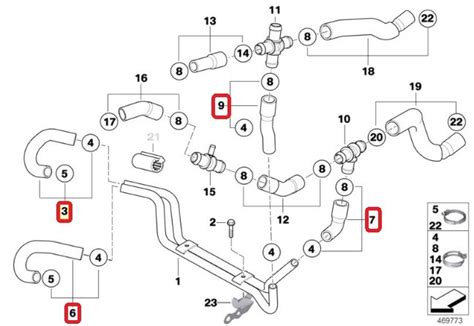 Mini Bmw R53 Cooper S Water Coolant Oil Cooler Crossover Pipe Set Of