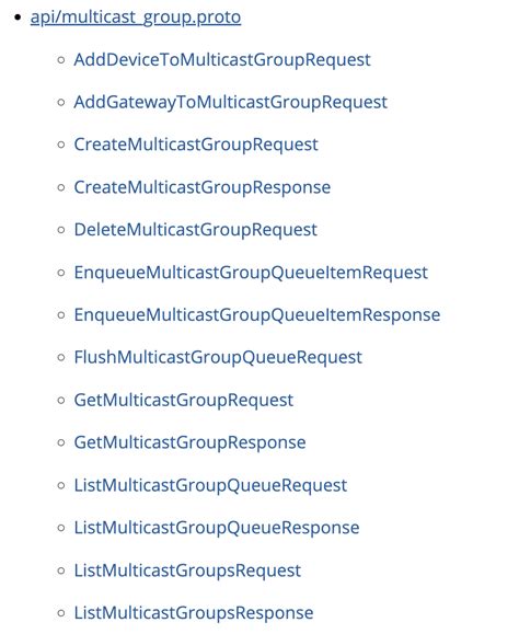 Missing Multicastgroupservice Operations In Chirpstack Api Chirpstack