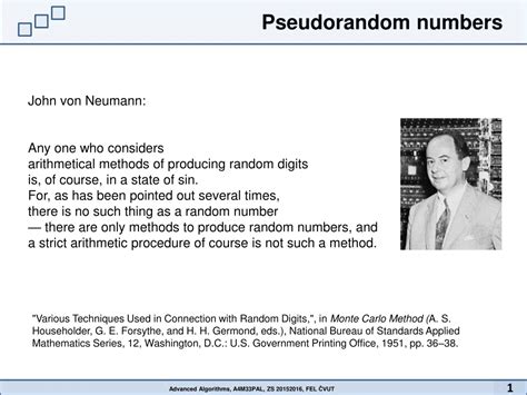 Ppt Pseudorandom Number Generators And Their Properties Powerpoint