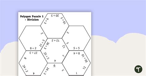 Polygon Puzzles Division Worksheets Teach Starter Worksheets Library