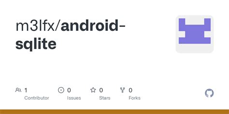Github M3lfxandroid Sqlite