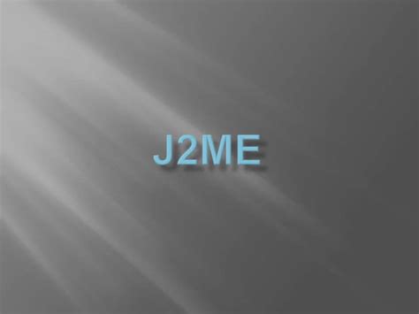 J2me Pptx