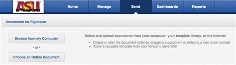 DocuSign Sending ASU Enterprise Technology
