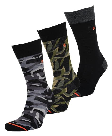Superdry UK City Sock Triple Pack - Mens Mens Sale-view-all