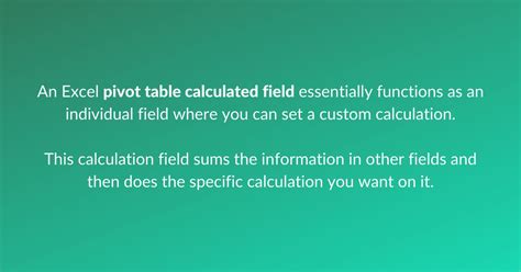 How To Create Pivot Table Calculated Fields GoSkills