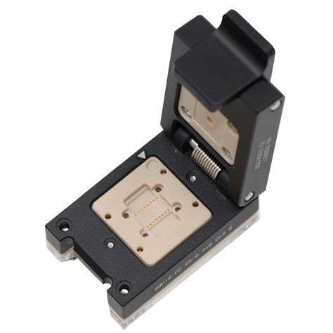 深圳谷易电子生产的sop16pin封装芯片合金翻盖探针测试座socket