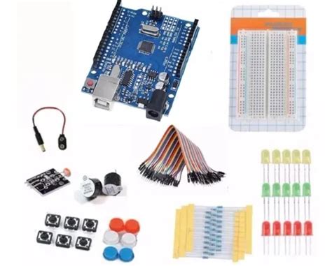 Kit Arduino Uno R3 Iniciante R3 Smd 80 Pcs Pdf Frete Frete Grátis