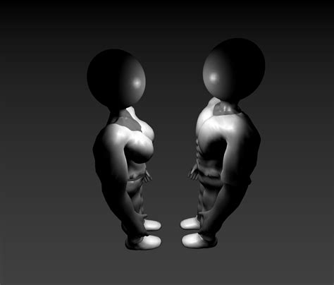 Male And Female Basic Body Base By Some Icecream Before Existential Crisis