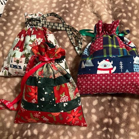 Pdf Pattern For Scrappy Drawstring Bag Fabric Pouch Etsy