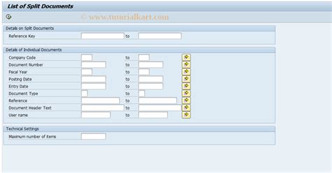 FB03S SAP Tcode Display Split Documents FB03S SAP Tcode Display Split Documents