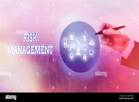 Text Sign Showing Risk Management Business Photo Text Assessing And Controlling Future Threats