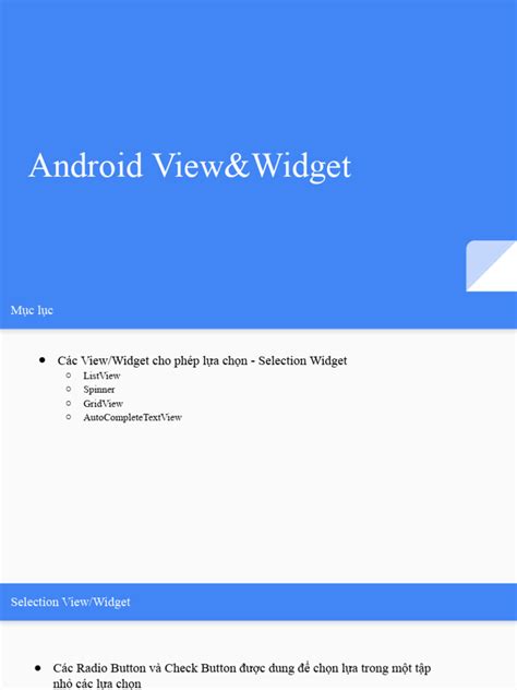 04 Android View Widget Pdf