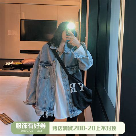 宋小恩牛仔外套女设计感小众秋季2023新款韩版宽松复古夹克上衣潮虎窝淘