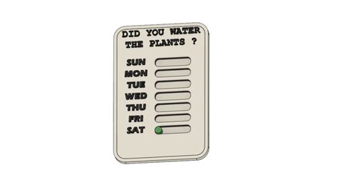 3d Printed Plant Watering Reminder Helper By Bbarros Pinshape