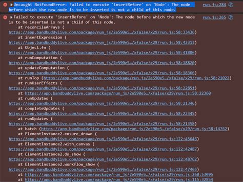 Uncaught Notfounderror Failed To Execute Insertbefore On Node The Node Before Which The