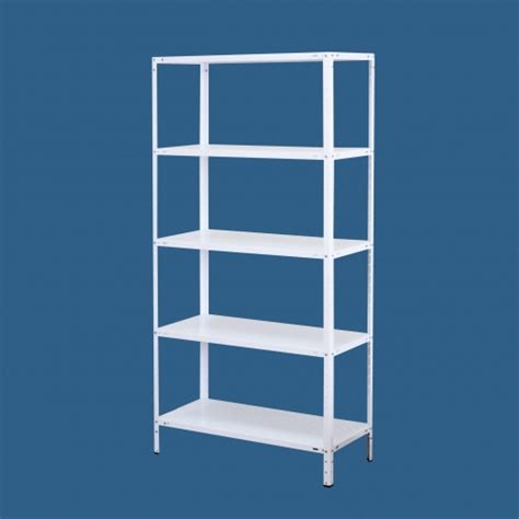 Стелаж Stahlmet с 5 рафта 900 400 2000 мм товароносимост 85кг рафт Мебели от МЕТАЛ ️ ОФИС