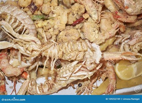 Assorted Fried Seafood Stock Image Image Of Dinner 109252749