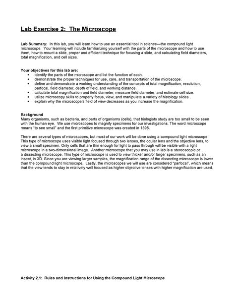 Lab 2 Microscope Answers At Tayla Thornton Blog